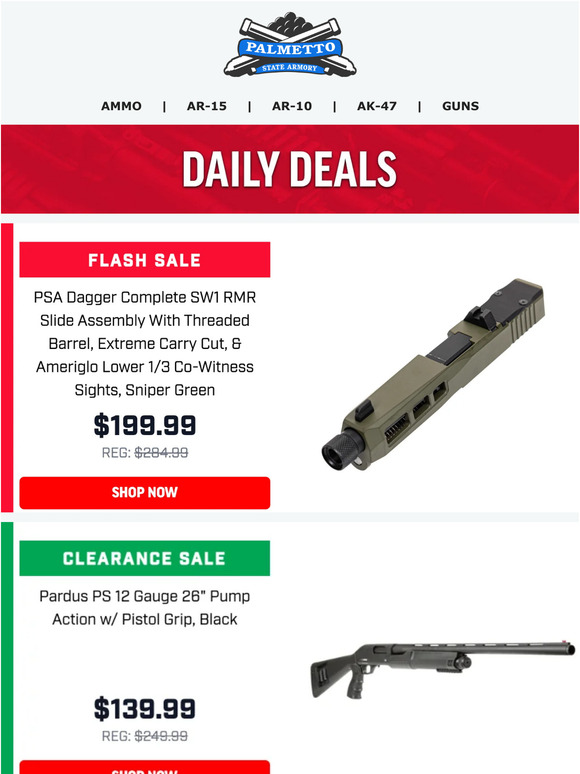 Palmetto State Armory: Clearance Shotgun 💲 ️ | Pardus PS 12 Gauge 26 ...