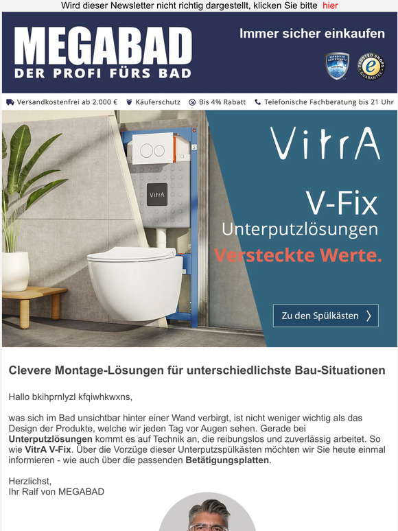 Megabad: Vitra V-Fix: Clevere Montage-Lösungen | Milled