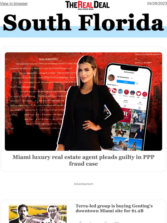 The Real Deal: Miami agent pleads guilty in PPP fraud case; Terra-led ...