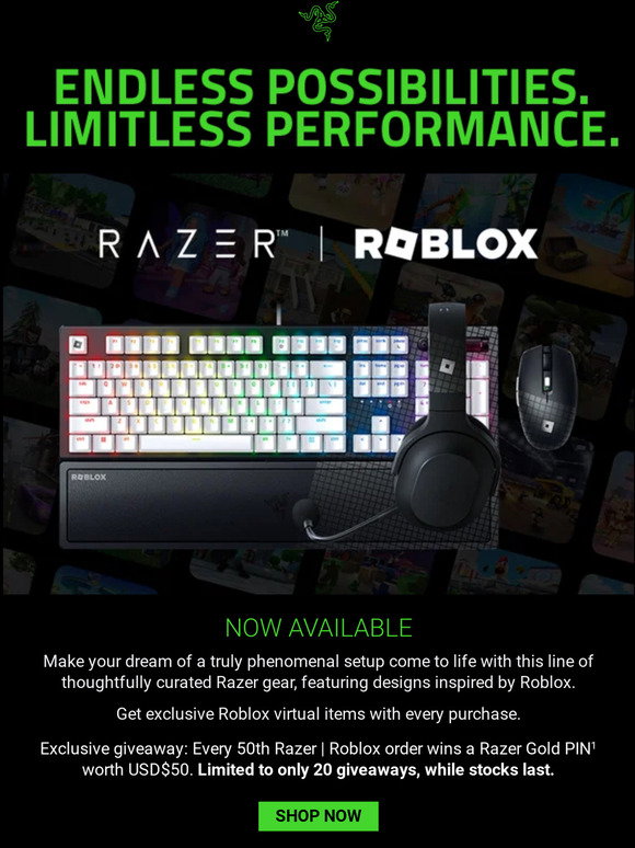 Razer: The Razer | Roblox Collection Is Now Available | Milled