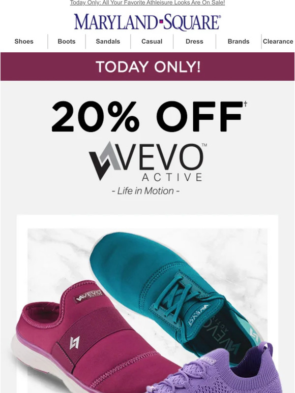 Maryland Square: Get Up & Go With 20% Off Vevo Active! | Milled