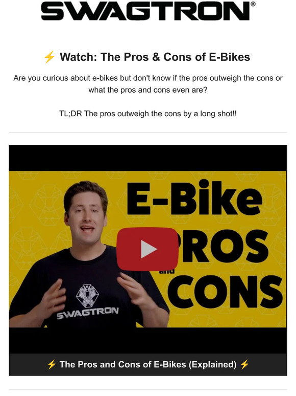 Swagtron Pros Cons Of E Bikes Explained video Milled