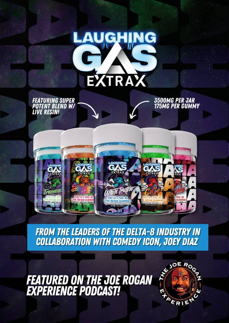 Delta Extrax: 😭🔥 Almost Sold Out! Laughing Gas Gummies w/ Joey Diaz ...