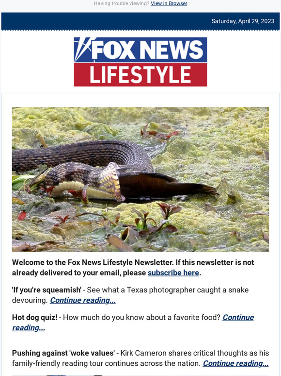 Fox News: Snake somehow manages to swallow this creature: 'What a sight ...