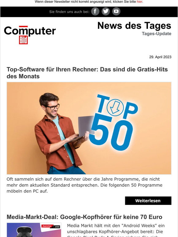 COMPUTER BILD: Top 50 des Monats: Das sind die beliebtesten Tools und ...