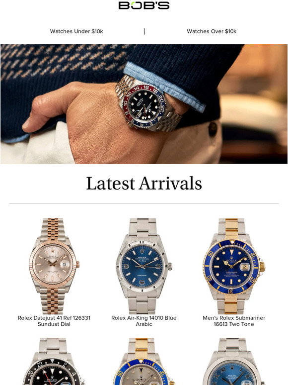 Bob's Watches: Find Your Next Luxury Watch - Popular Rolex Watches Just ...