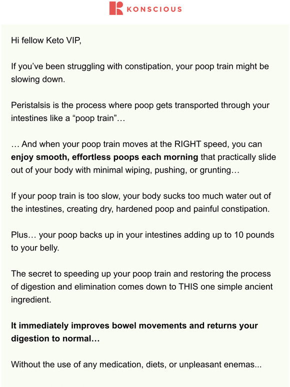 Konscious Keto: Fix Your Poop Train (flush unwanted pounds) | Milled