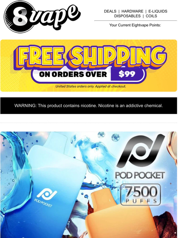 EightVape: The Slim & Mighty 7500 Puff Disposable is a Must-Have!😎 | Milled