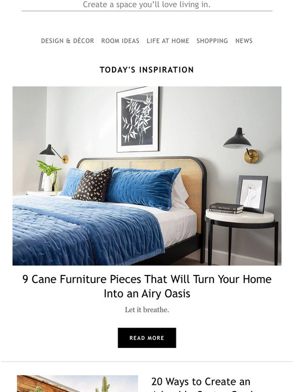 MyDomaine: 9 Cane Furniture Pieces That Will Turn Your Home Into an ...