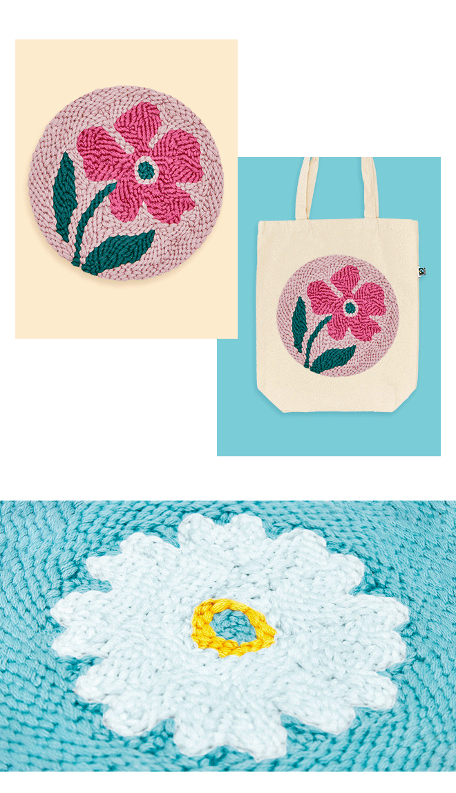 DMC: Free Patterns: Floral Punch Needle 🌼 | Milled