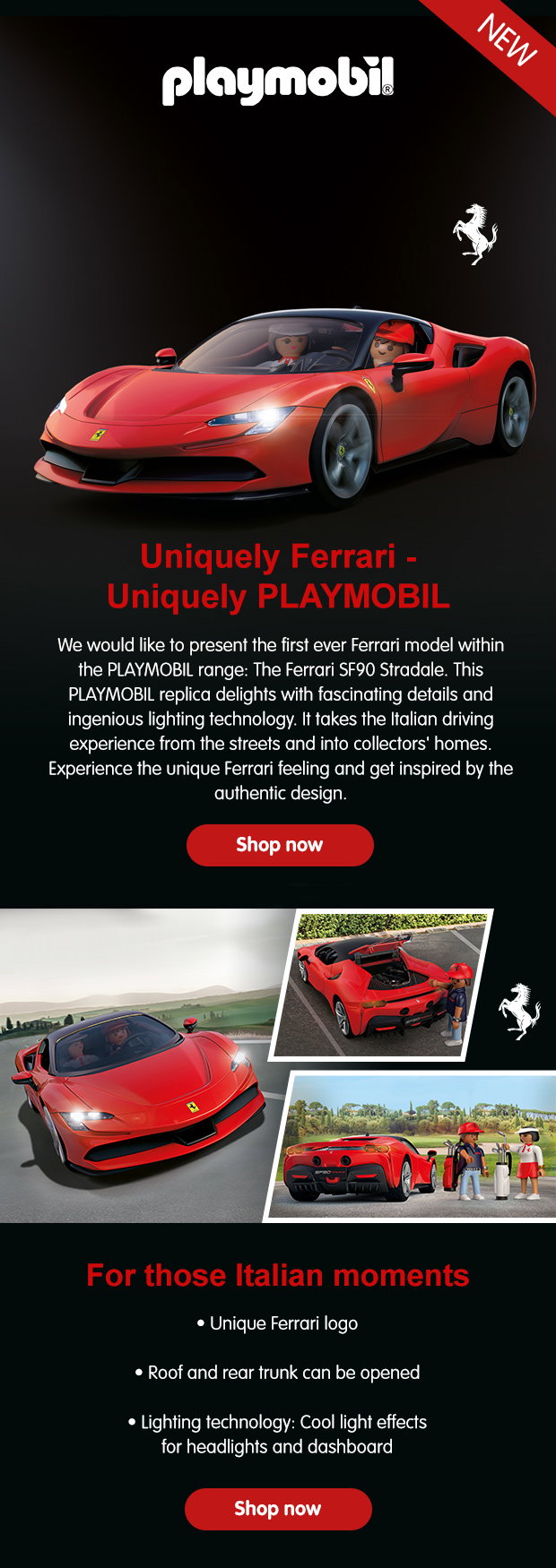 PLAYMOBIL: The Ferrari SF90 Stradale - The Super Sports Car | Milled