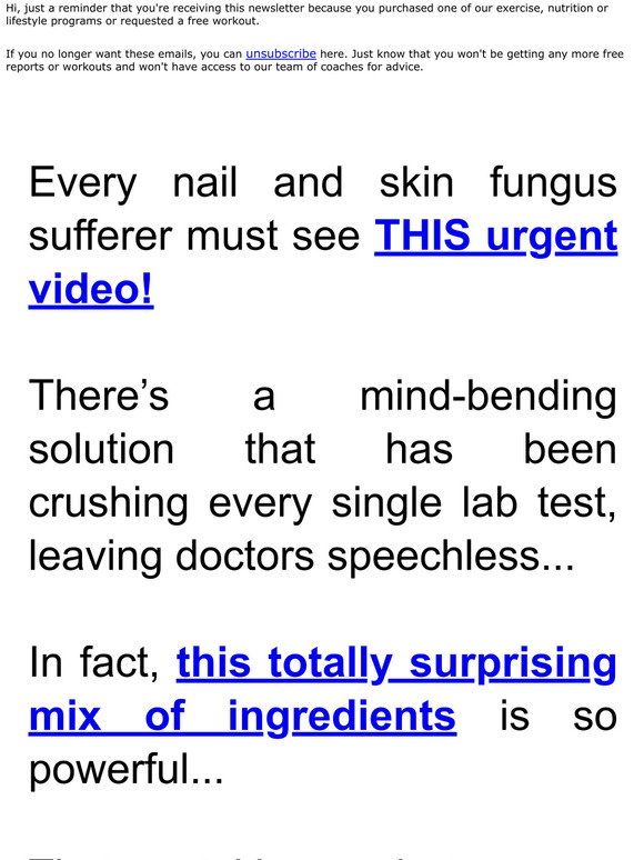 Critical Bench: 1 tbsp of THIS Wipes Out Nail and Skin Fungus FAST ...