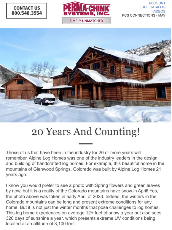 Perma-Chink Systems: 20 Years of Longevity - Durable Lifeline Finishes ...