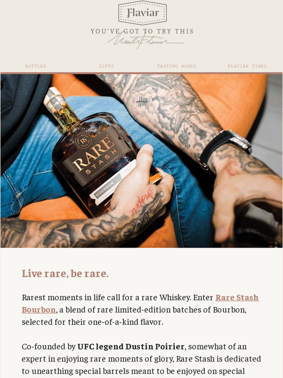 Flaviar: Fight the ordinary, get yourself a Rare Stash Bourbon 🥊 | Milled