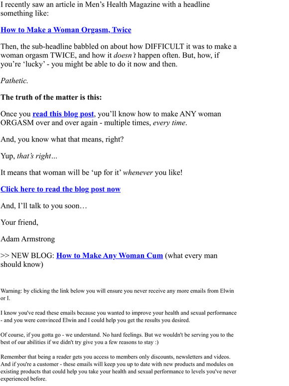 The New Alpha: How to Make Any Woman Climax (new blog) | Milled