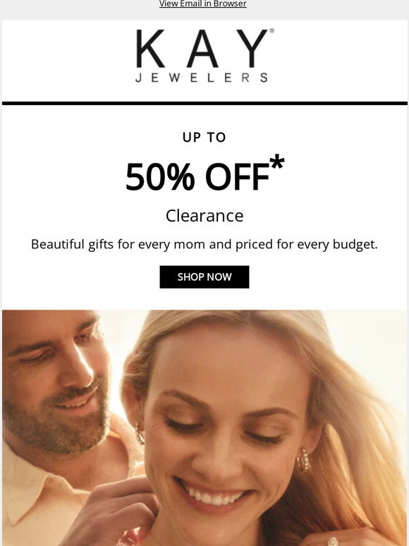 Kay Jewelers: Happy May Day 🌸 enjoy up to 50% OFF CLEARANCE | Milled