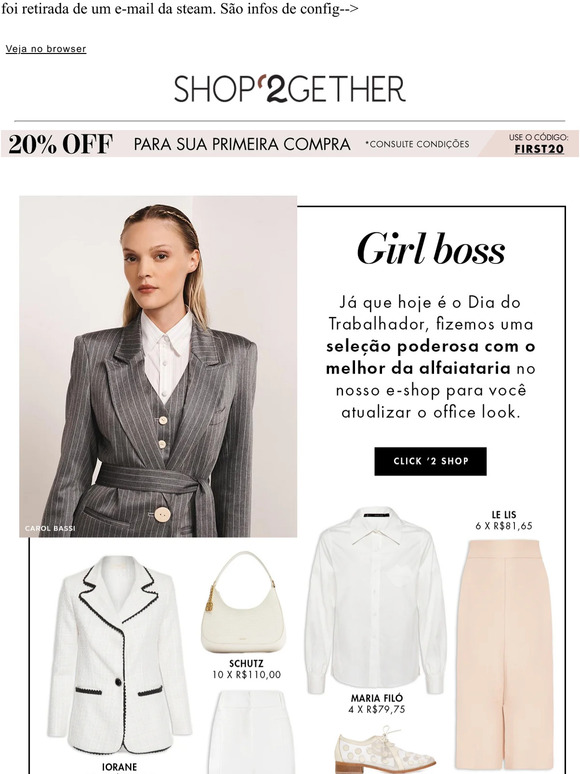 Shop2gether BR: O melhor da nossa alfaiataria | Milled