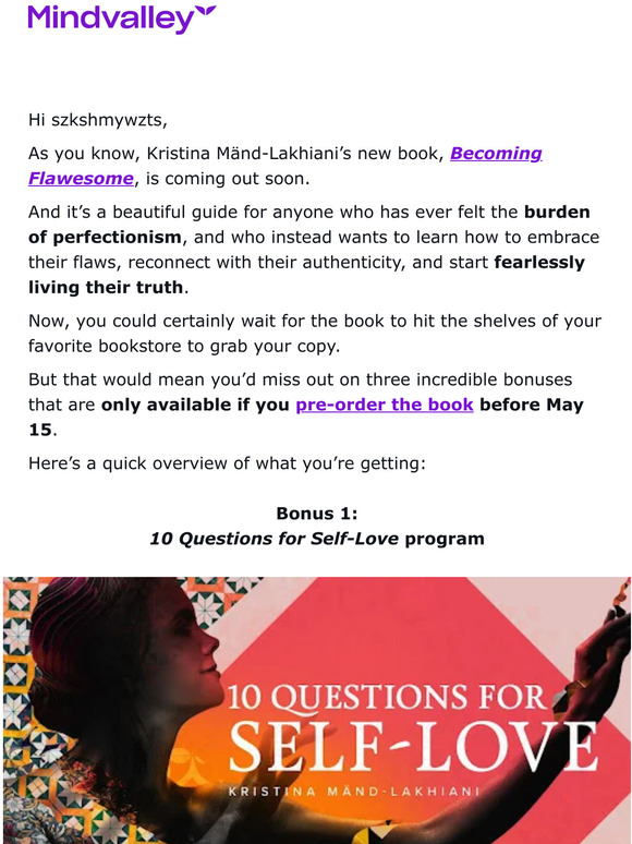 Mindvalley: Unlock these bonuses with the ‘Becoming Flawesome’ book ...