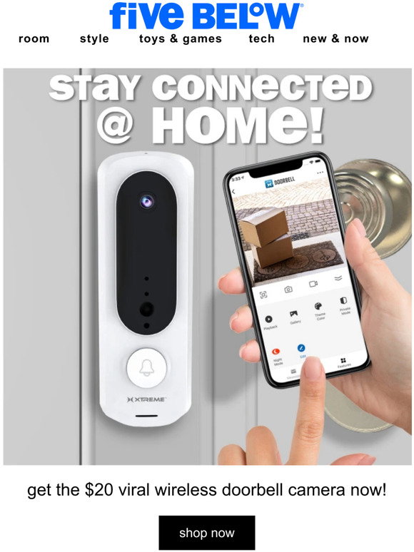 Five Below: the viral doorbell camera is HERE! 🙌 | Milled
