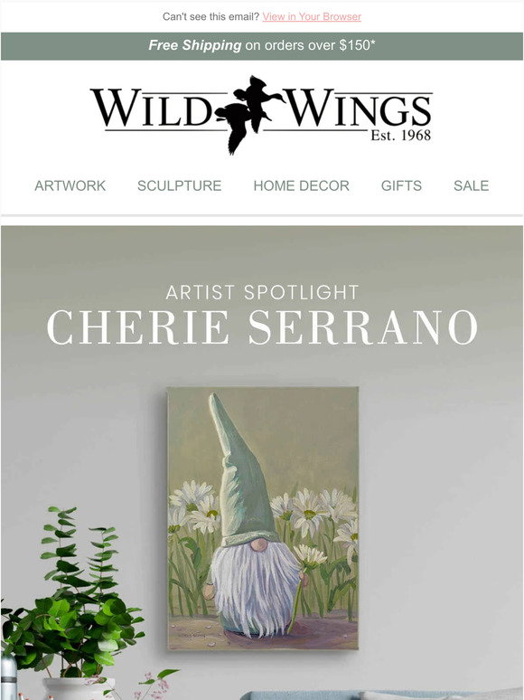 Wild Wings: Meet Artist of the Month Cherie Serrano | Milled