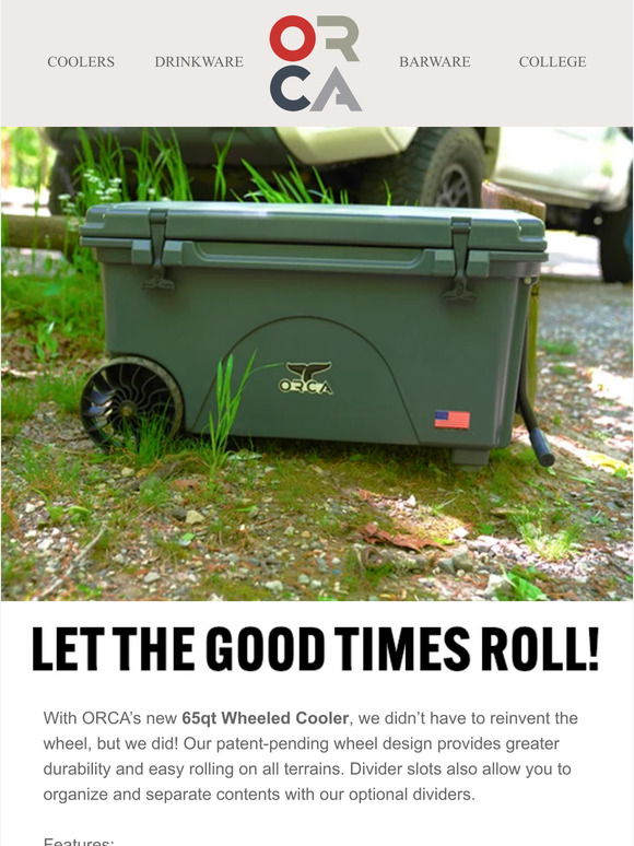 ORCA Coolers and Drinkware: Roll into refreshment with the 65 Quart ...