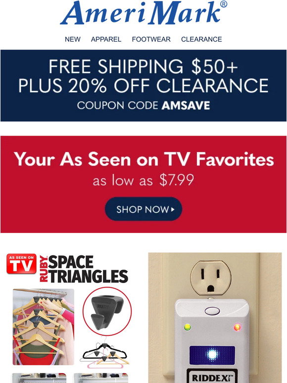 AmeriMark: Your As Seen on TV Favorites as low as $7.99 | Milled