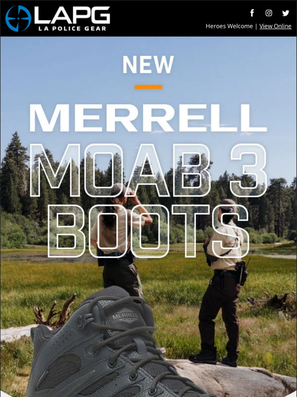 LA Police Gear: All New Merrell MOAB 3 Boots are HERE | Milled