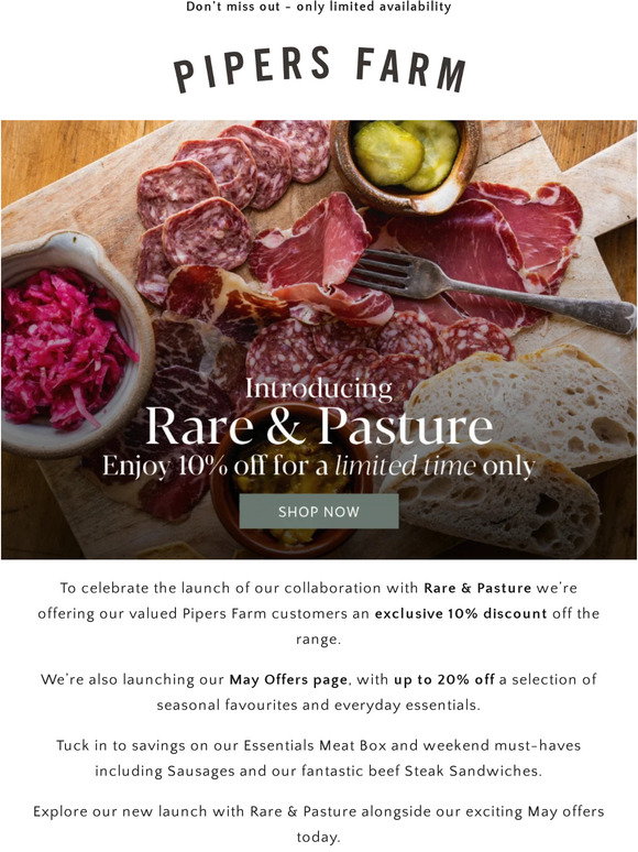 Pipers Farm: Introducing: Rare & Pasture | Milled