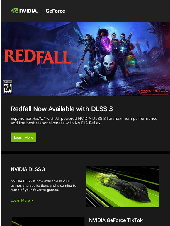 Nvidia: DLSS 3 Available now in Redfall and coming to your favorite games. | Milled