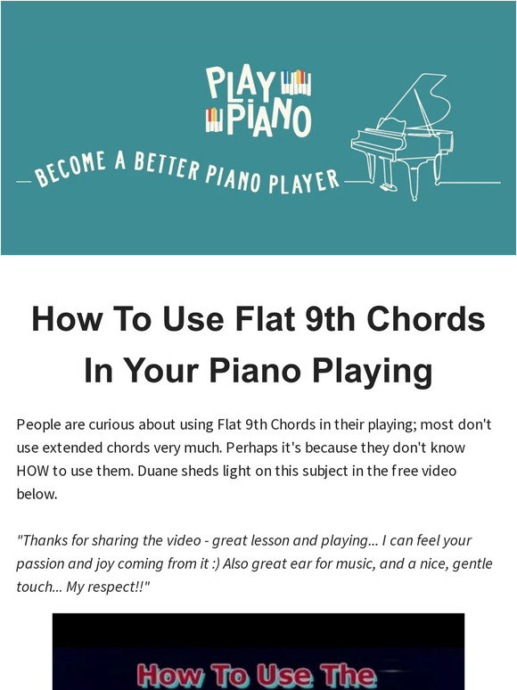 Play Piano: How To Use Flat 9th Chords In Your Piano Playing | Milled
