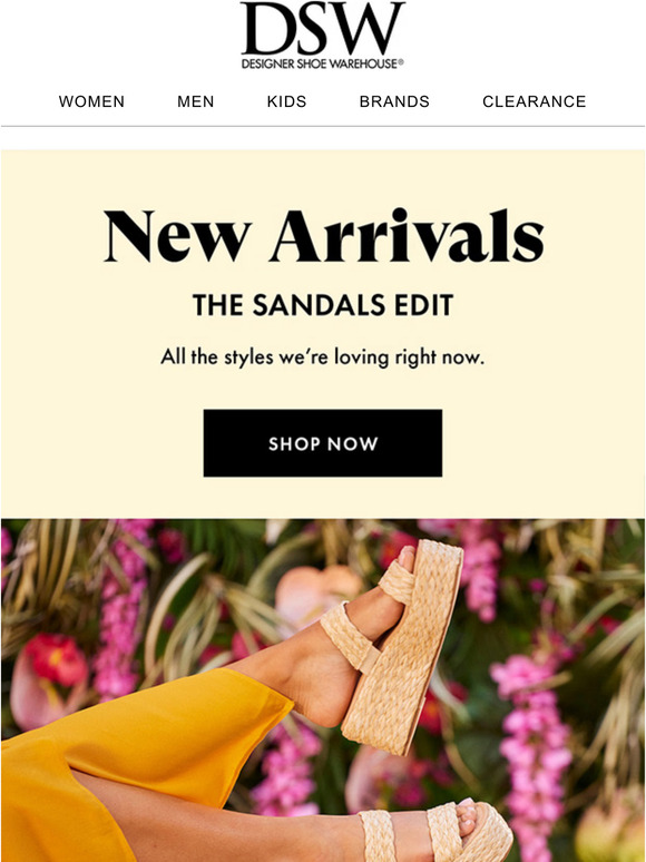 DSW: All the sandals, all the colors. | Milled