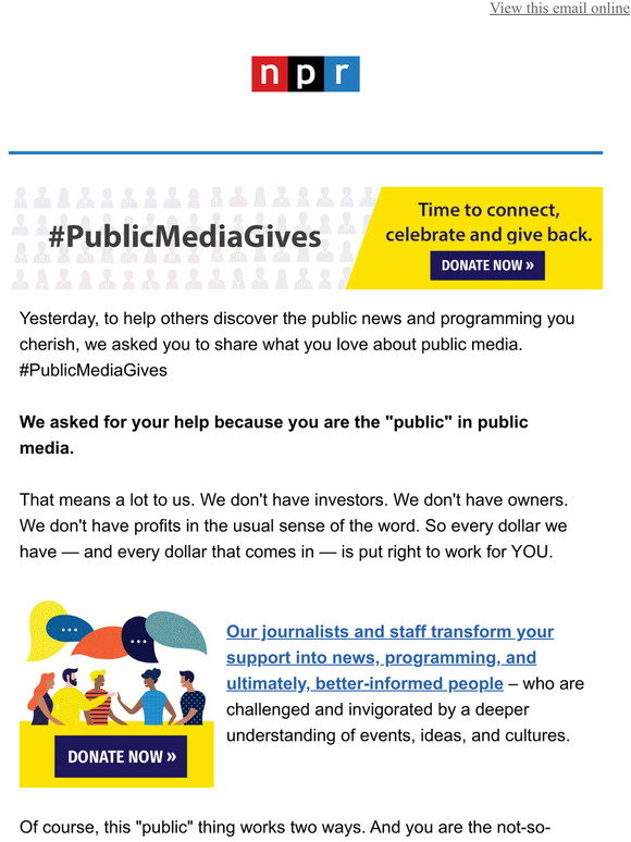 NPR: Transforming your dollars into a better-informed public | Milled