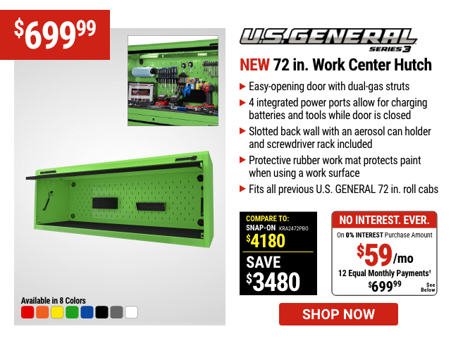 Harbor Freight: Introducing All-New U.S. GENERAL Series 3 Tool Storage ...