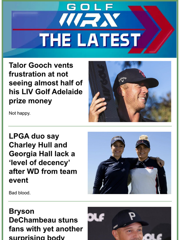 Ishikawa: Bryson's body transformation | LPGA duo fume at pair's WD ...