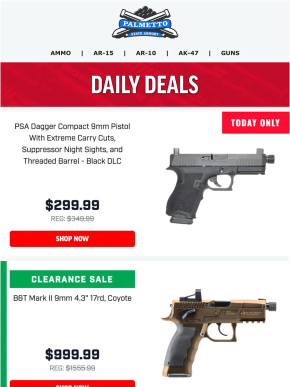 Palmetto State Armory: 🚨 Today Only Dagger Deal | PSA Dagger Compact ...