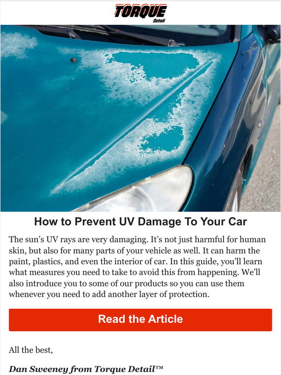 Torque Detail: How to Prevent UV Damage To Your Car | Milled