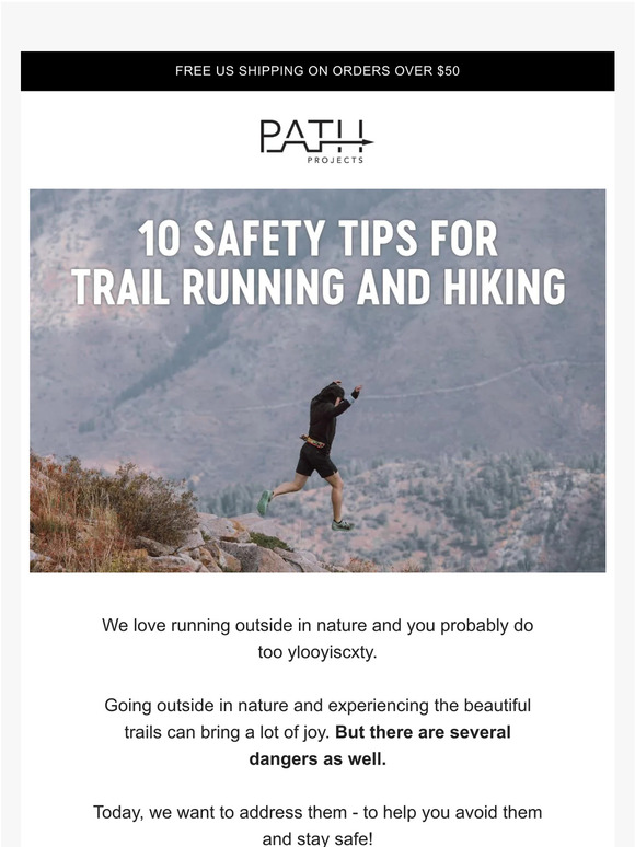 PATH projects: 10 Safety Tips for Trail Running and Hiking 🏃🏻 | Milled