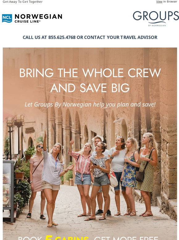 Norwegian Cruise Line: Big Family? Friends Like Family? Save With ...