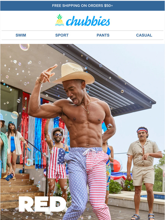 Chubbies: THE RED, WHITE, AND BLUE COLLECTION | Milled