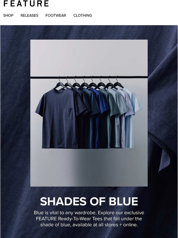 Feature: FEATURE Color Palette: Blue | Milled