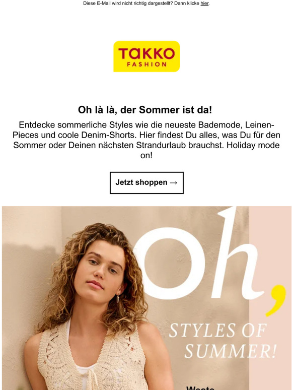 Takko Fashion: Unser neuer Prospekt ist da! Sichere Dir 20% auf unsere ...
