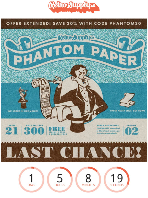 RetroSupply: [SALE EXTENDED] Grab Phantom Paper Vol. 2 now and save ...