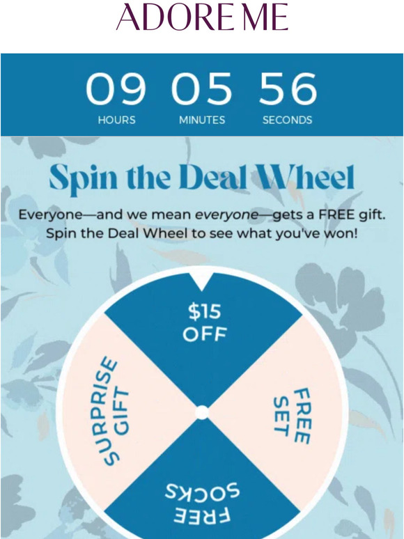 Adore Me: The Deal Wheel is BACK. 💸 | Milled