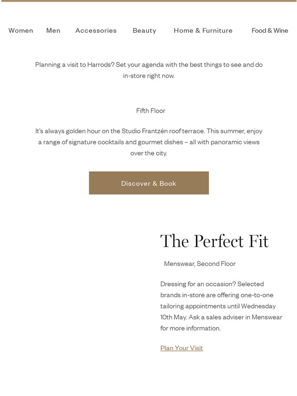 Harrods: Discover new dining and tailoring experiences in-store | Milled Harrods: Discover new dining and tailoring experiences in-store | Milled