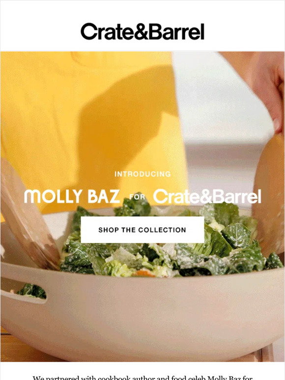Crate and Barrel: INTRODUCING | Molly Baz for Crate & Barrel | Milled