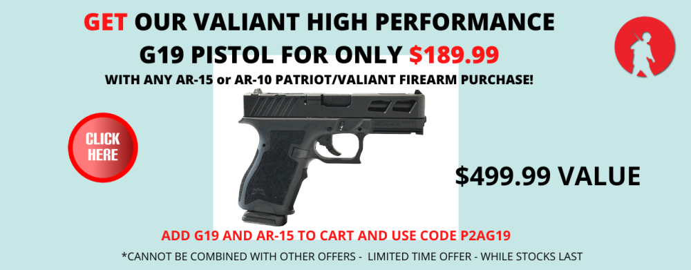 Pro2A Tactical: Get Our Valiant High Performance G19 Pistol for only $189.99! | Milled