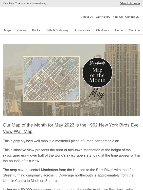 Stanfords: Our May Map of the Month | Milled