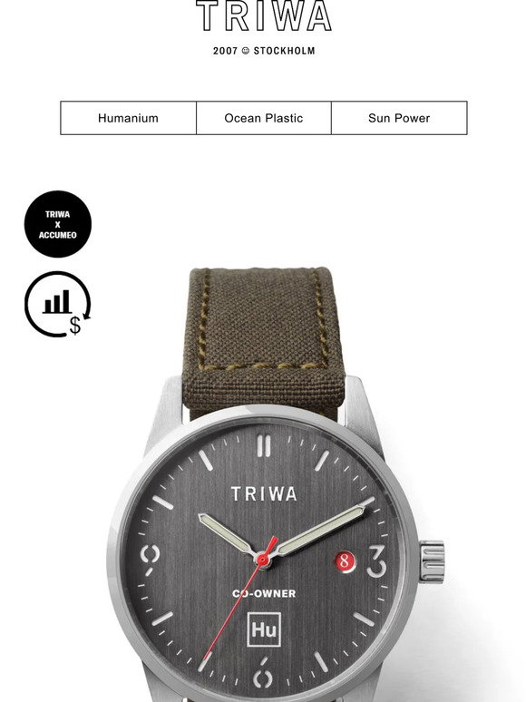 Triwa: A Golden Detail | Milled