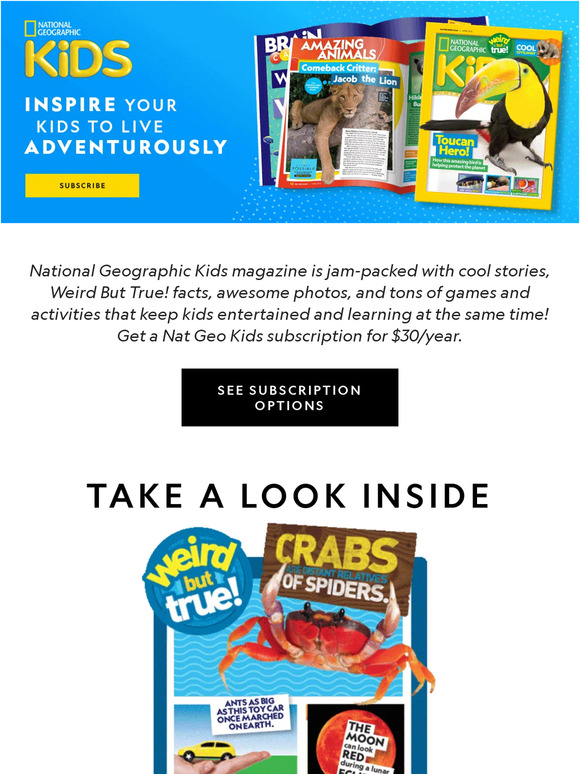 National Geographic: Reading + exploration = fun! Get Nat Geo Kids ...