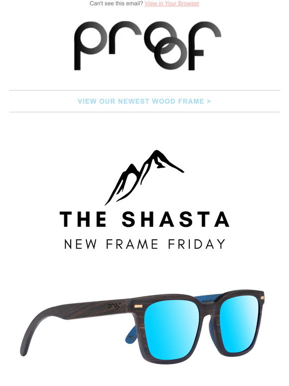 Proof Eyewear: New Frame Friday: The Shasta! | Milled